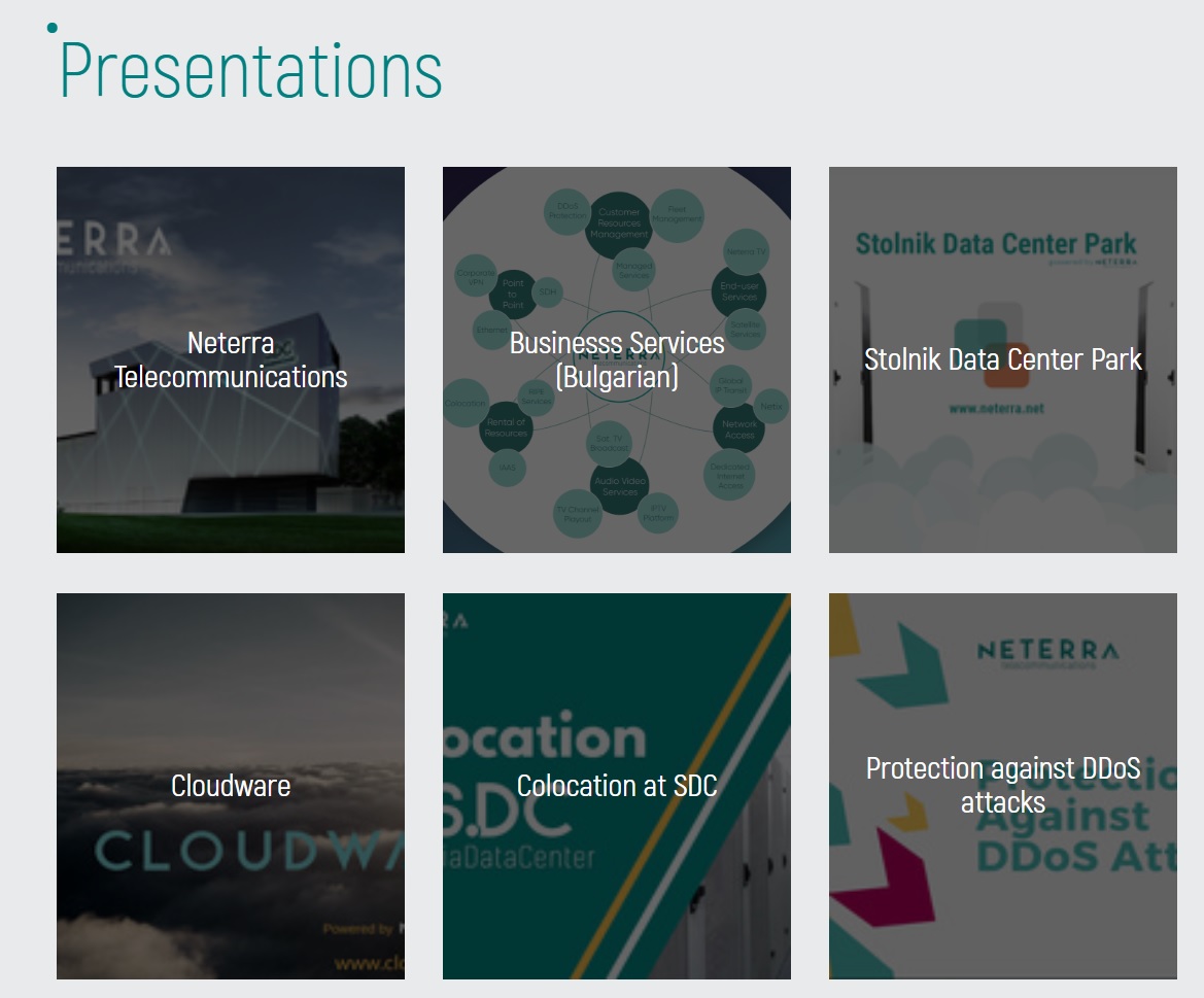 Презентации на Neterra – фирмени презентации и ресурси